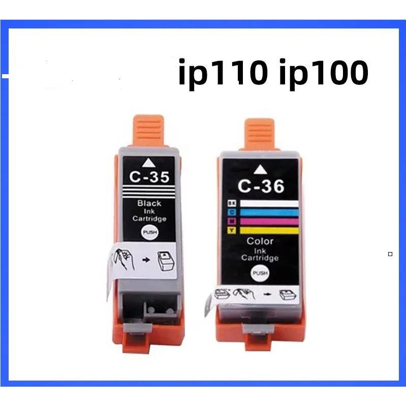 Canon Printer ip100 35 36 ink cartridge ip110 PGI-35BK CLI-36C PIXMA ...