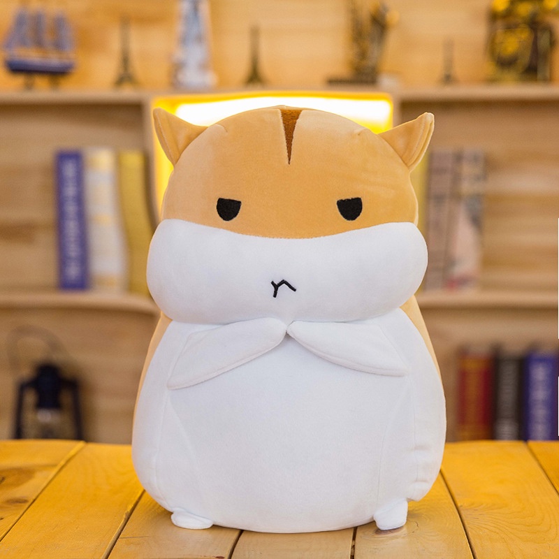 30cm Hamster Doll Patung Soft Toy Animal Doll Cute Fluffy Hamster Doll ...