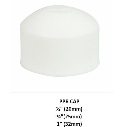 PPR End Cap / PPR Cap Close 1/2" 3/4" 1" 20mm 25mm 32mm (per pc ...