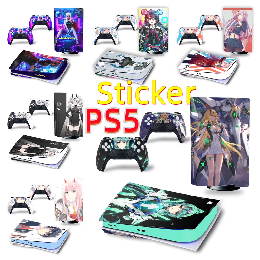 PS5 Optical Drive Pain Sticker/PS5 Digital Version Color Sticker skin ...