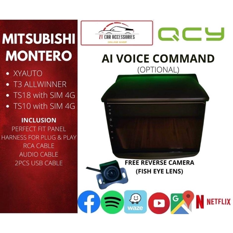 MITSUBISHI MONTERO / PAJERO SPORT / TRITON / STRADA 2008-2015 9inch QCY ...