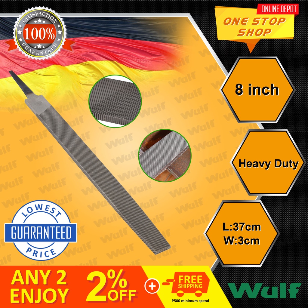 8" High Carbon Steel Metal File Flat Slim Taper Heavy Duty Chainsaw ...