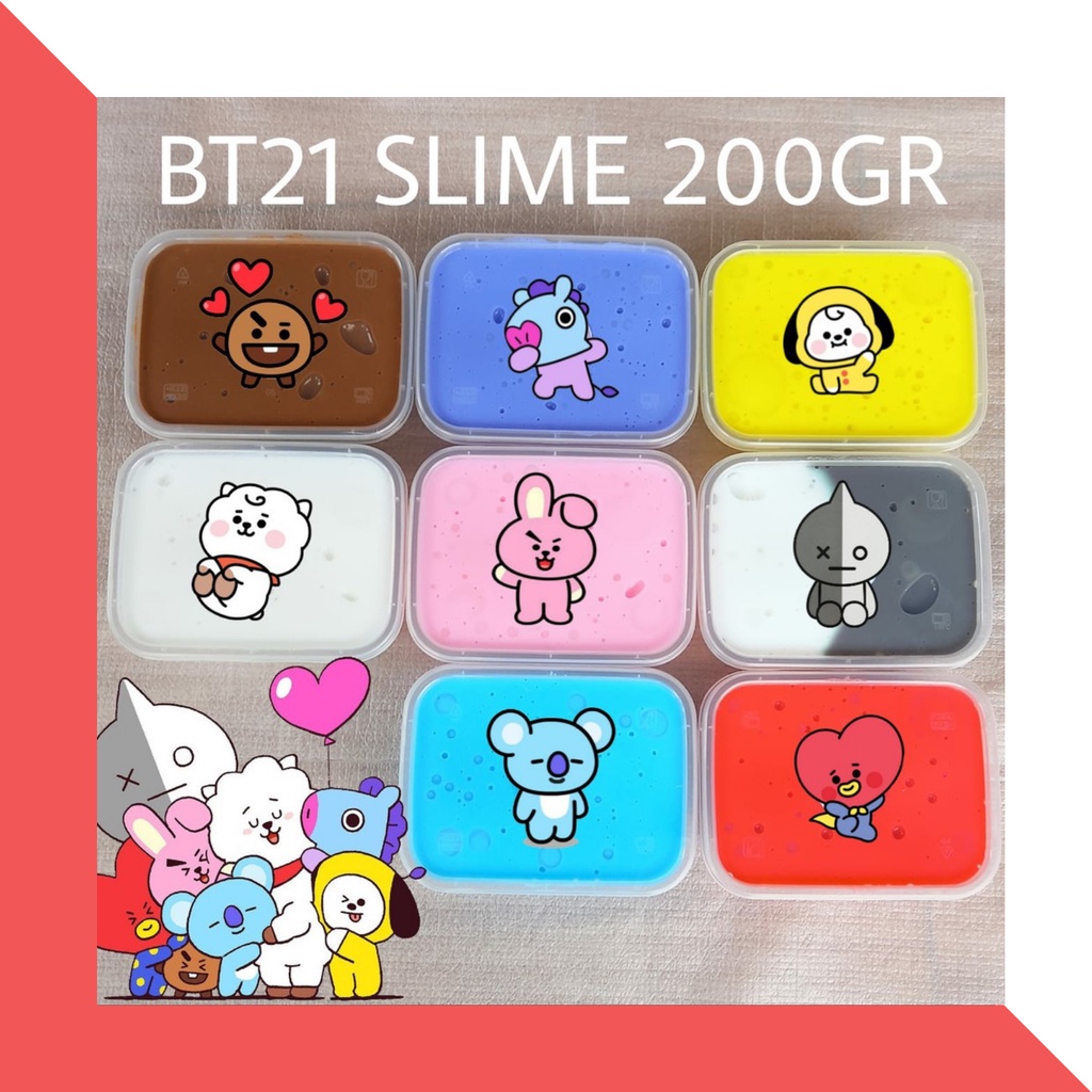 Slime Tofu Bt21|Slime Bts/Slime Bt21 200gr | Shopee Philippines
