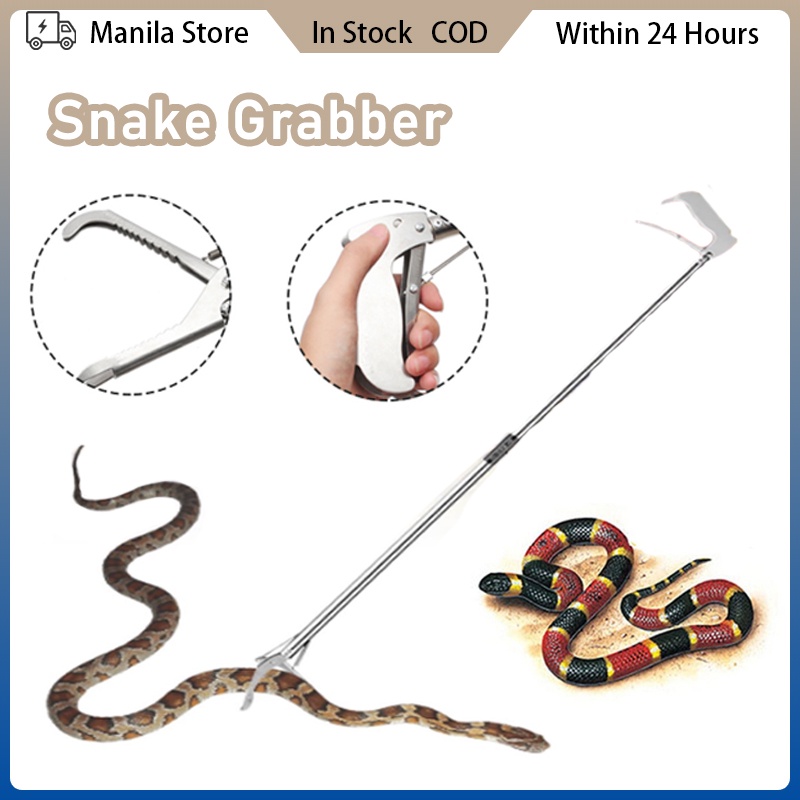 Reptile Snake Tongs Grabber 100cm/120cm Wide Jaw Snake Catcher Pliers ...