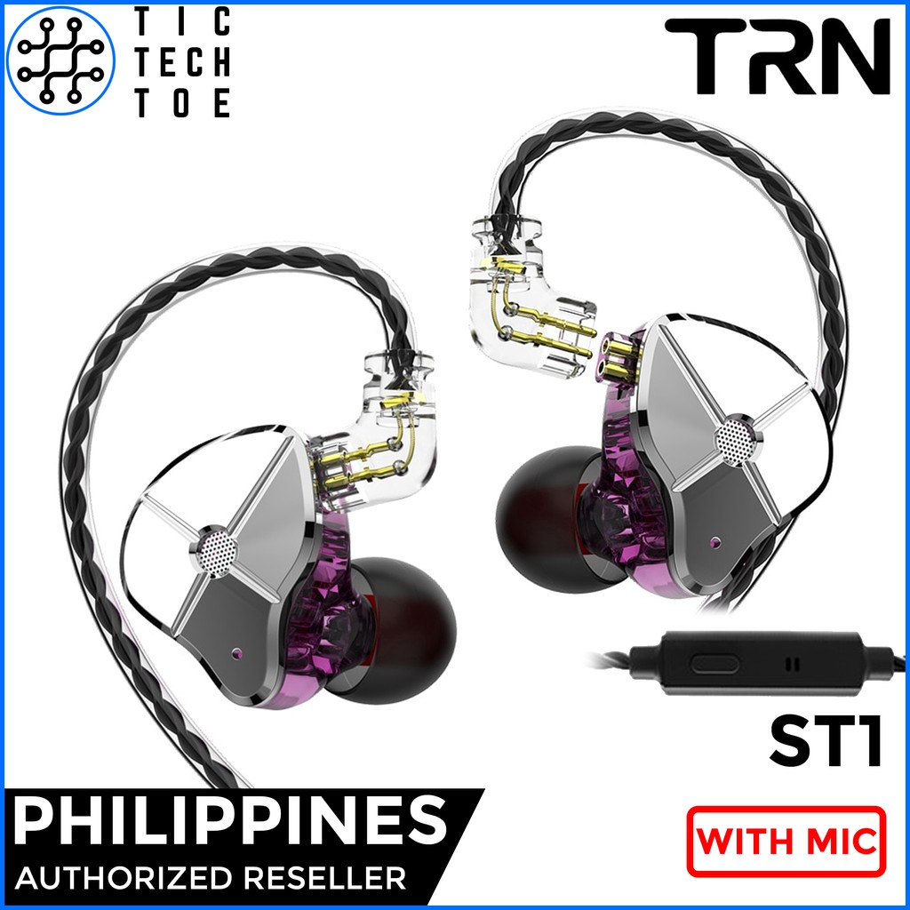 TRN ST1 Hybrid Dual Driver Earphones | Shopee Philippines
