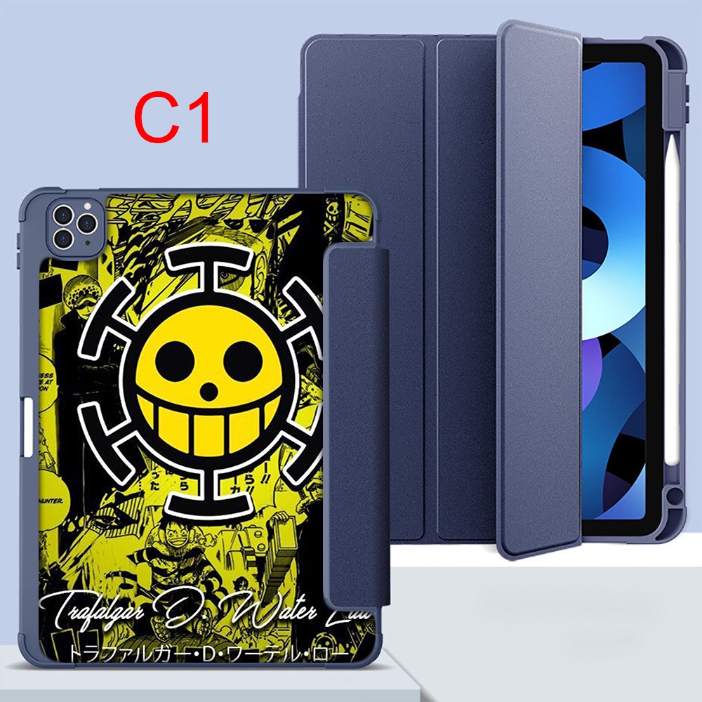 D21 ONE PIECE Logo Lavender Purple Soft silicone Case for iPad 7 8 9 ...