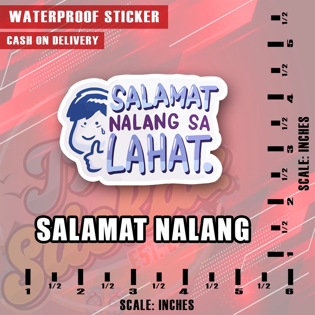 Filipino Statements, Expression Stickers | Hologram / Vinyl | JRP ...