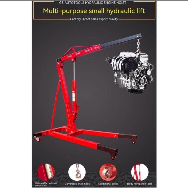 Heavy Duty Engine Crane 2T /3T Folding Engine Crane Hoist，Hydraulic car ...