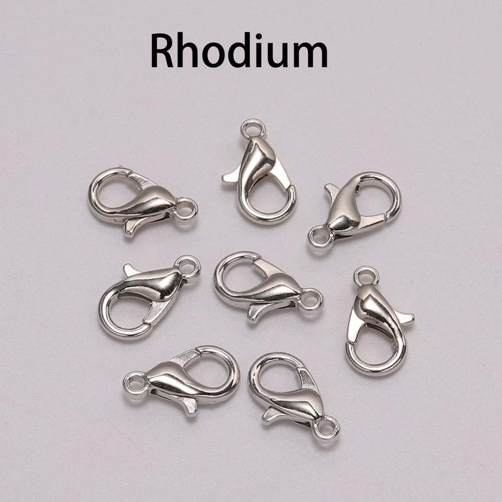 St.Kunkka 50 Pcs 10/12/14/16/21mm Lobster Clasps Chain Hook Metal ...