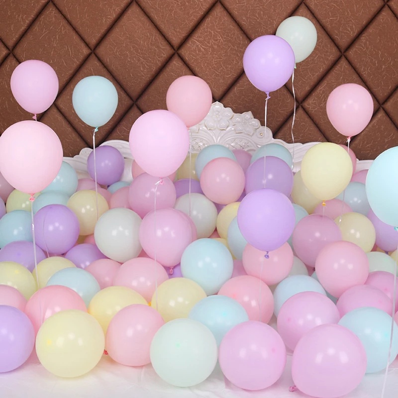 10pcs 10 Inch Macaron Latex Balloons Children's Birthday Party Opening ...