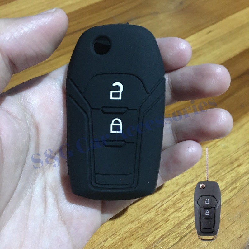 Silicone Car Key Cover for FORD RANGER / EVEREST / Ecosport Flip key ...