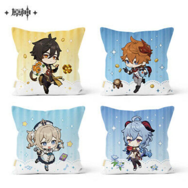 Pillow Genshin Impact Plush Toy Paimon Hu Tao Barbatos Kawaii pillow ...