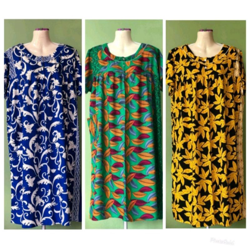 Duster Bangkok Chalis Adult(M,L,XL,2X,3X,4X,5X,6X)random | Shopee ...