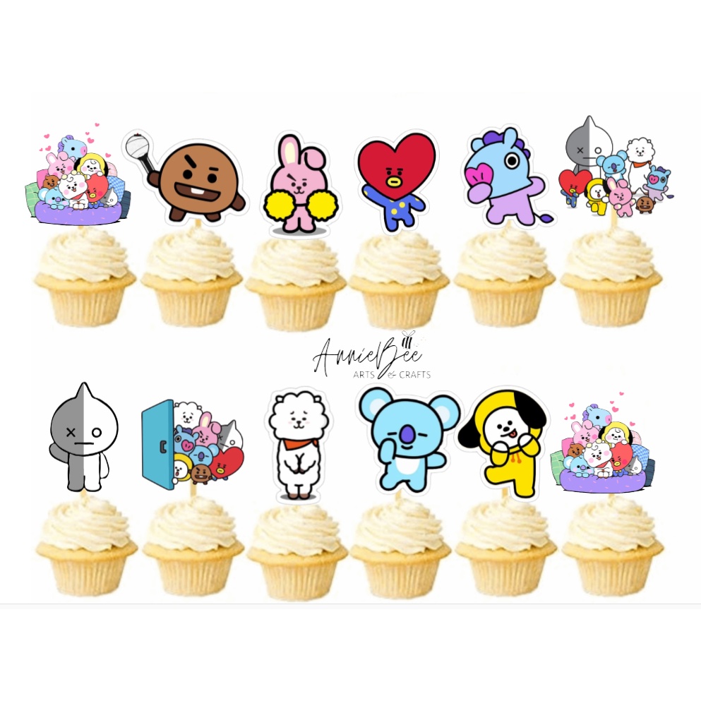 BT21 cupcake toppers | Shopee Philippines