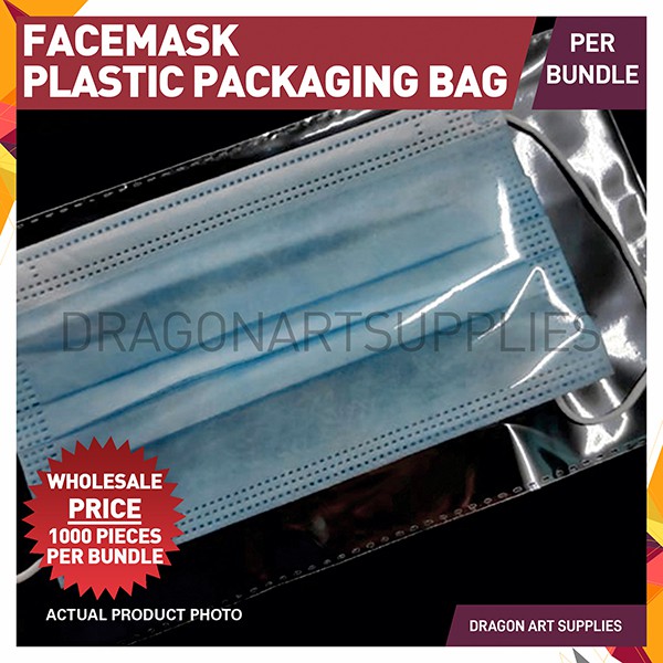 OPP Plastic Bag for face mask (WHOLESALE) with adhesive sealing tape ...