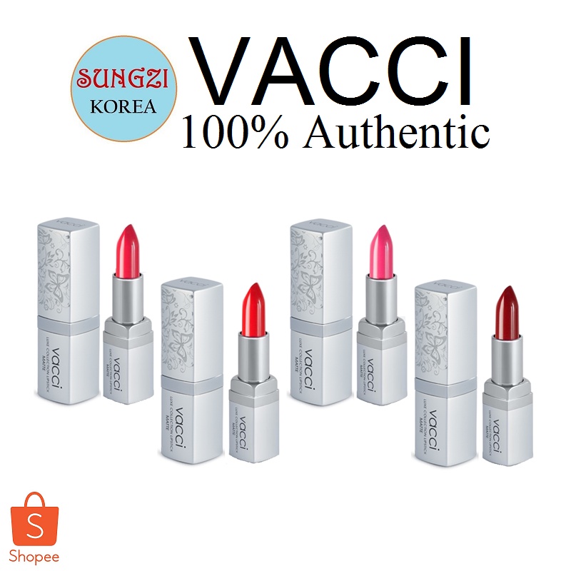 Vacci Luxe Collection Lipstick Matte 3.2g Korean Cosmetics | Shopee ...