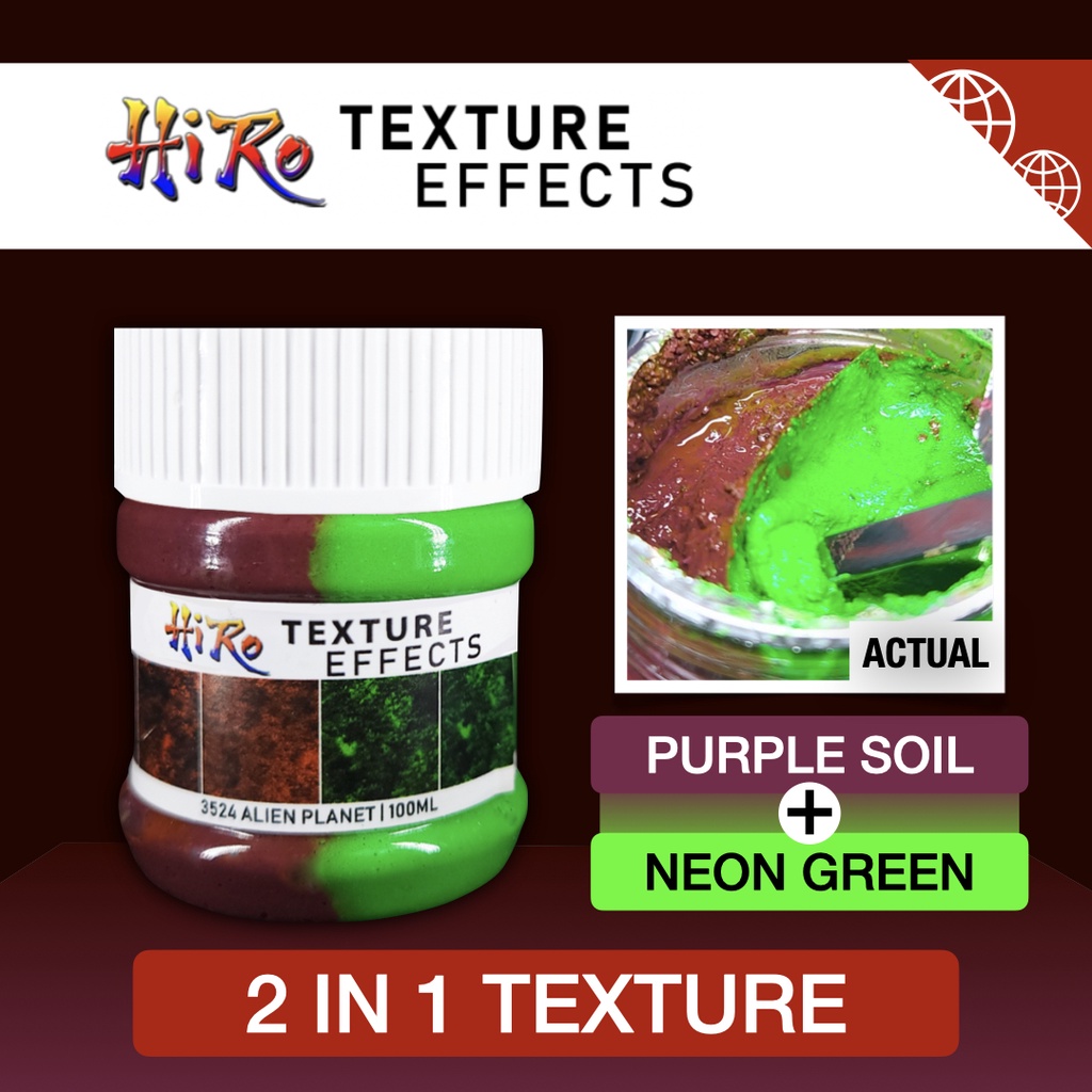 2 in 1 Texture Effects by Hiro (100ml) Alien Planet (For Diorama and ...