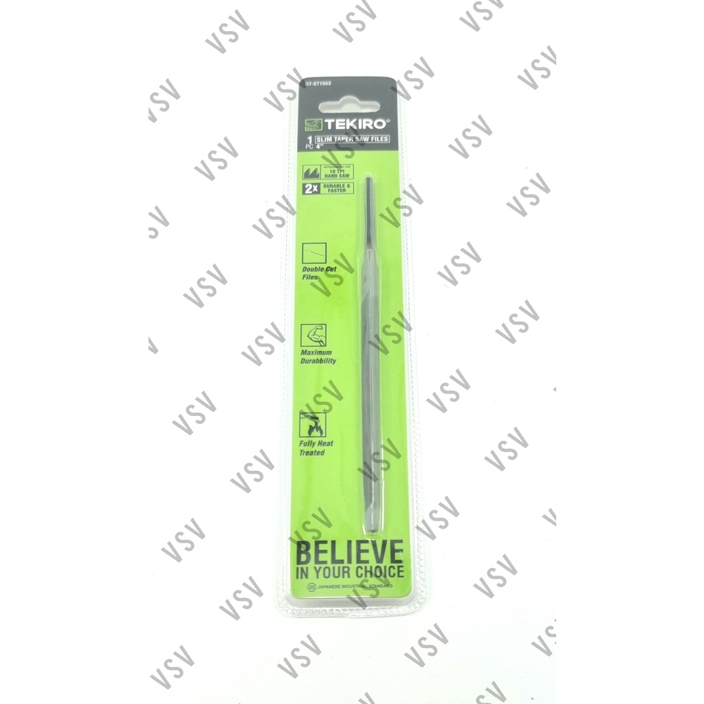 Tekiro Kikir Slim taper Files 4" Kikir Saw Kikir Triangle Saw Sharpener ...