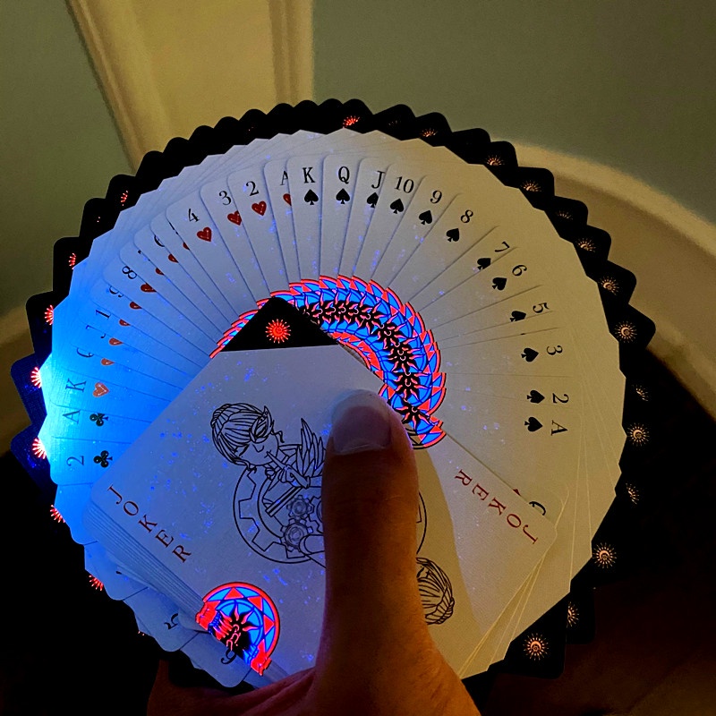 Iris UV Fluorescent Glowing Cardistry Playing Cards | Shopee Philippines