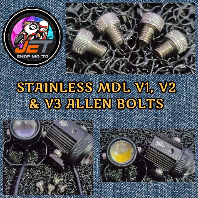 STAINLESS MDL V1, V2 & V3 ALLEN BOLTS | Shopee Philippines