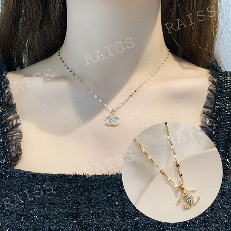 Kwintas Stainless Steel Necklace For Women Vintage Butterfly Pendant ...