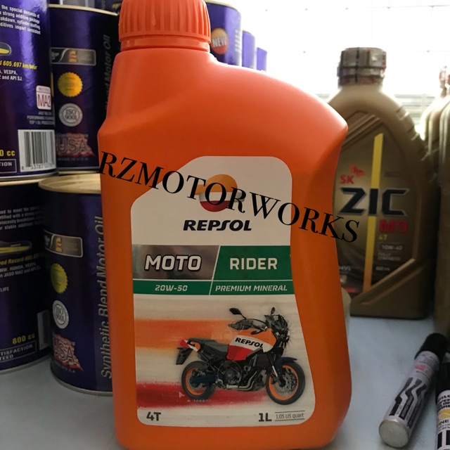Repsol brand oil 1liter 20w-50/4T | Shopee Philippines
