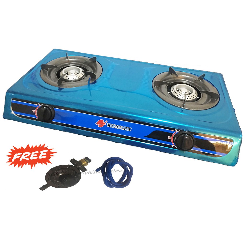 micromatic gas stove double burner mgs-233 | Shopee Philippines