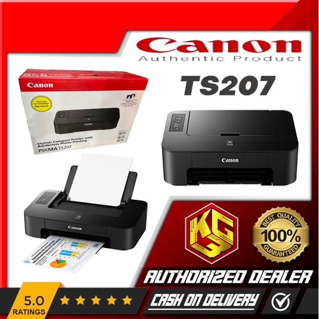 Canon Pixma TS207 Ink Tank Single Function Printer w/ Original ...