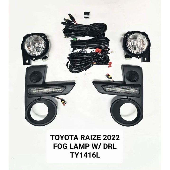 Fog lamps for Toyota Raize with Daytime Running Light(DRL) | Shopee ...