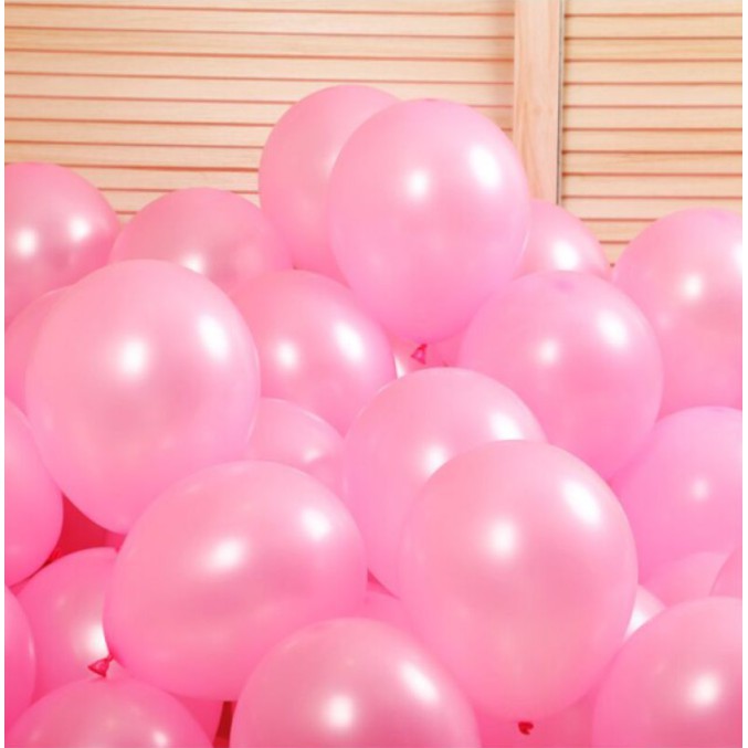 25pcs 5 inch / 10 inch / 12 inch METALLIC LIGHT PINK Color Balloon ...