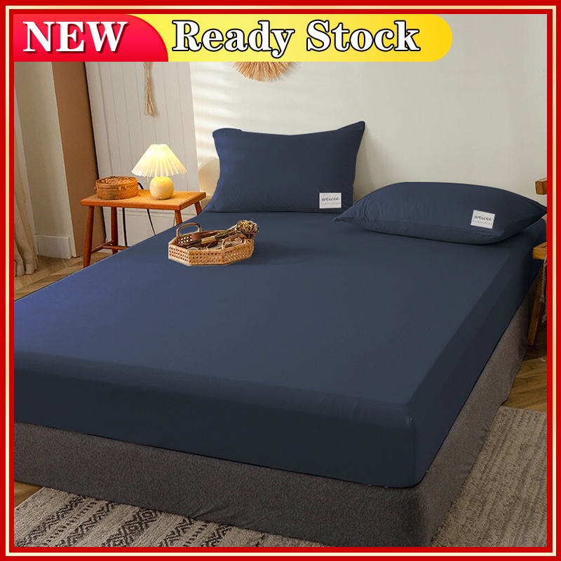 3 In 1 Bedsheet Set Fitted Bedsheet Beddings Bedsheet Single /Queen ...