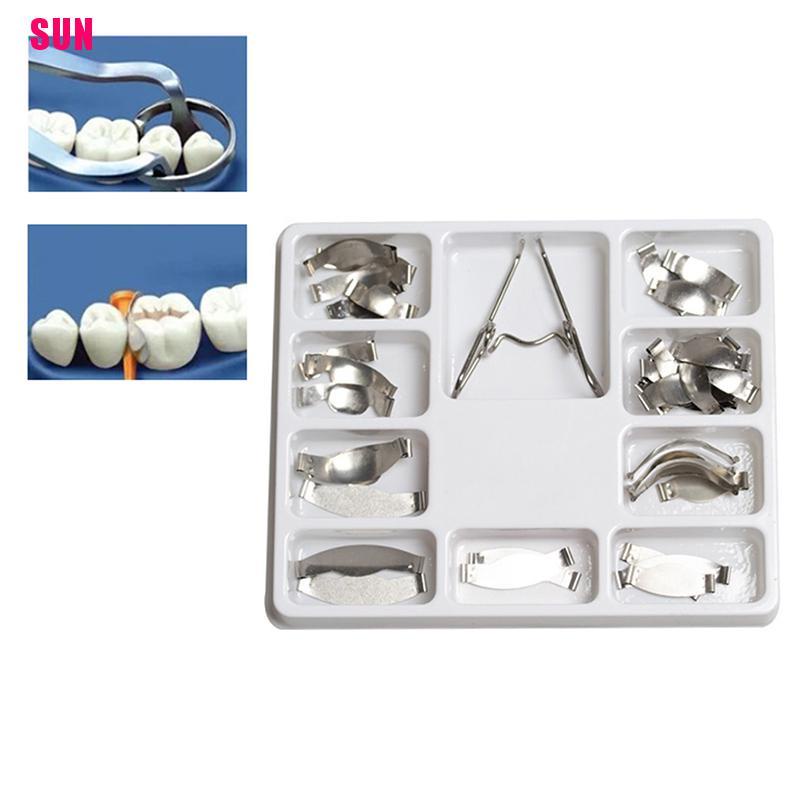 [@sun]Dental Saddle Contoured Metal Matrices Matrix Universal Kit with ...