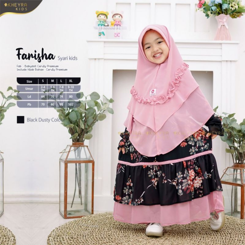 Farisha SYAR'I KIDS BY KEYRA KIDS | Shopee Philippines