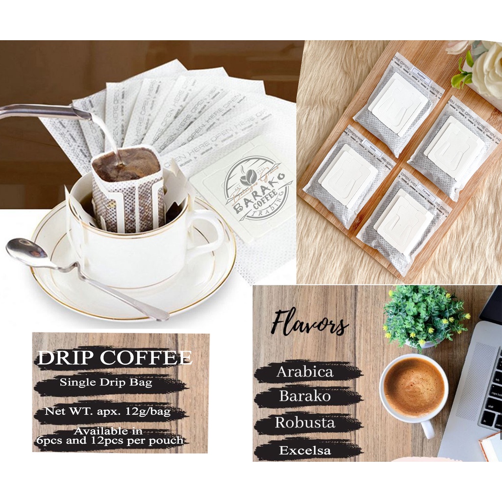 [BG] DRIP COFFEE 12's-6's per PACK (ARABICA-BARAKP-ROBUSTA-EXCELSA and ...