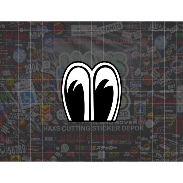 MATA Cutting Sticker Eyes Belo Nakano Arai Helmet Size 5 Cm | Shopee ...