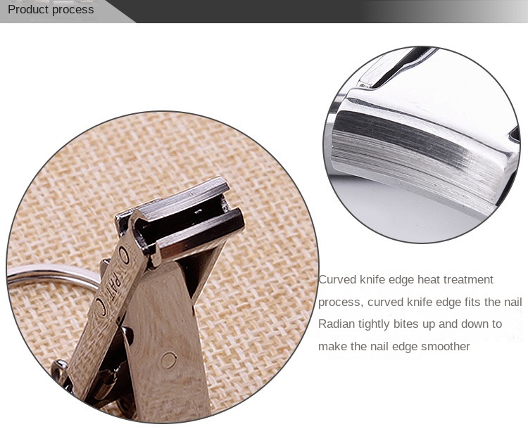 Portable Folding Nail Clippers Stainless Steel Nail Cutter Clippers ...