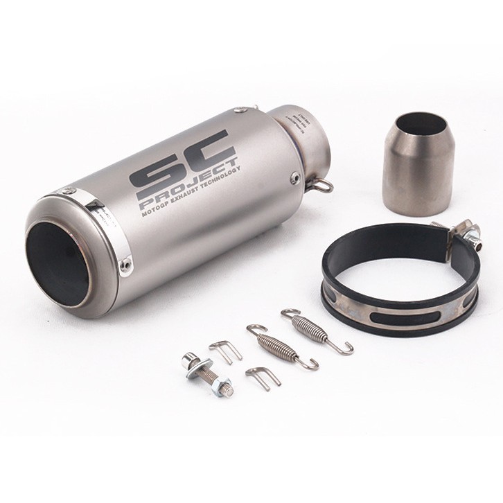 51mm Motorcycle Exhuast Pipe SC Project Muffler Silencer Stainless ...