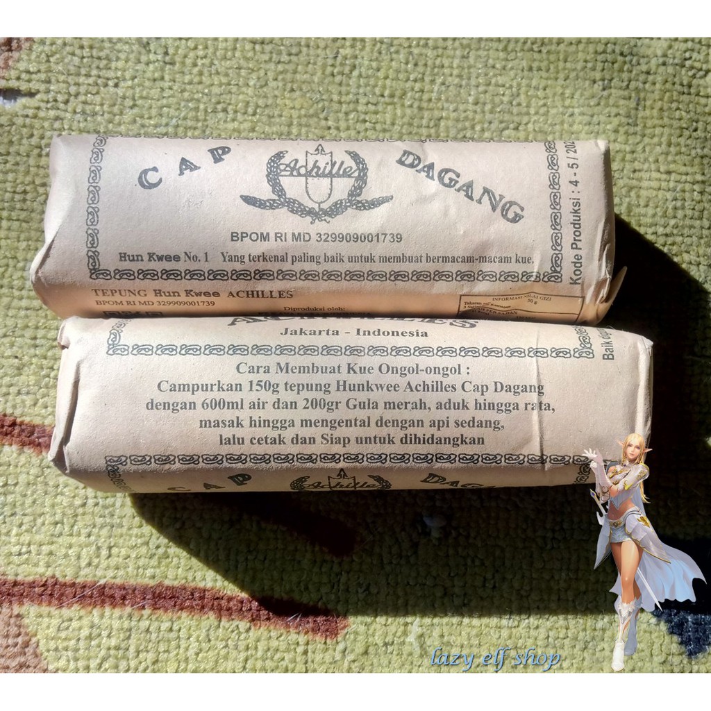 Stamp Mung Bean Starch Hunkwe Achilles Flour 150gr | Shopee Philippines