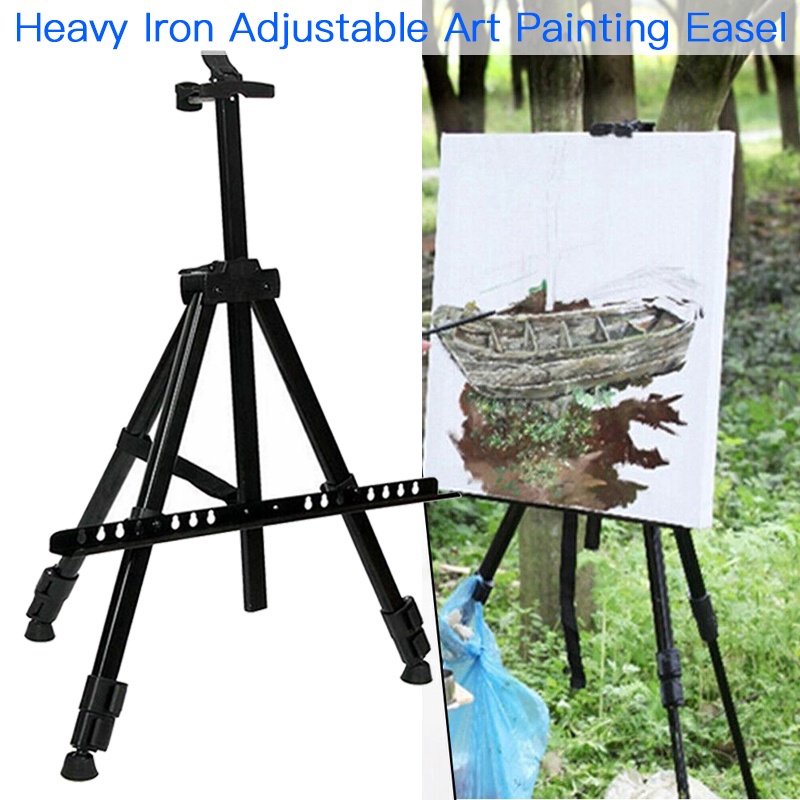 Heavy Iron Adjustable Art Painting Easel Tripod Stand for Artist Draw ...