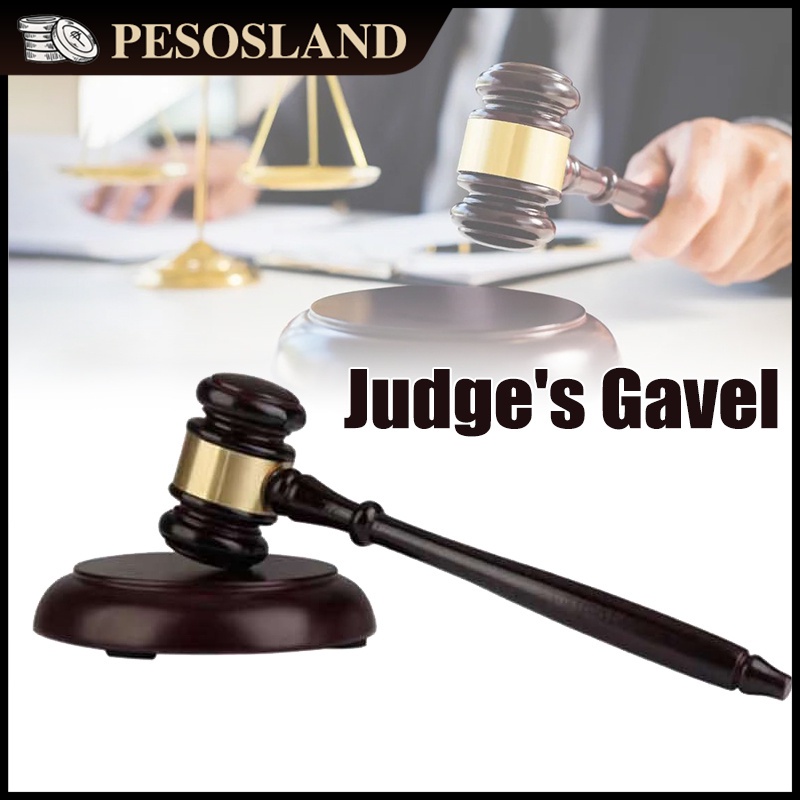 1 Set Wooden Judge's Gavel Auction Hammer Judge's Hammers Auction Gavel ...