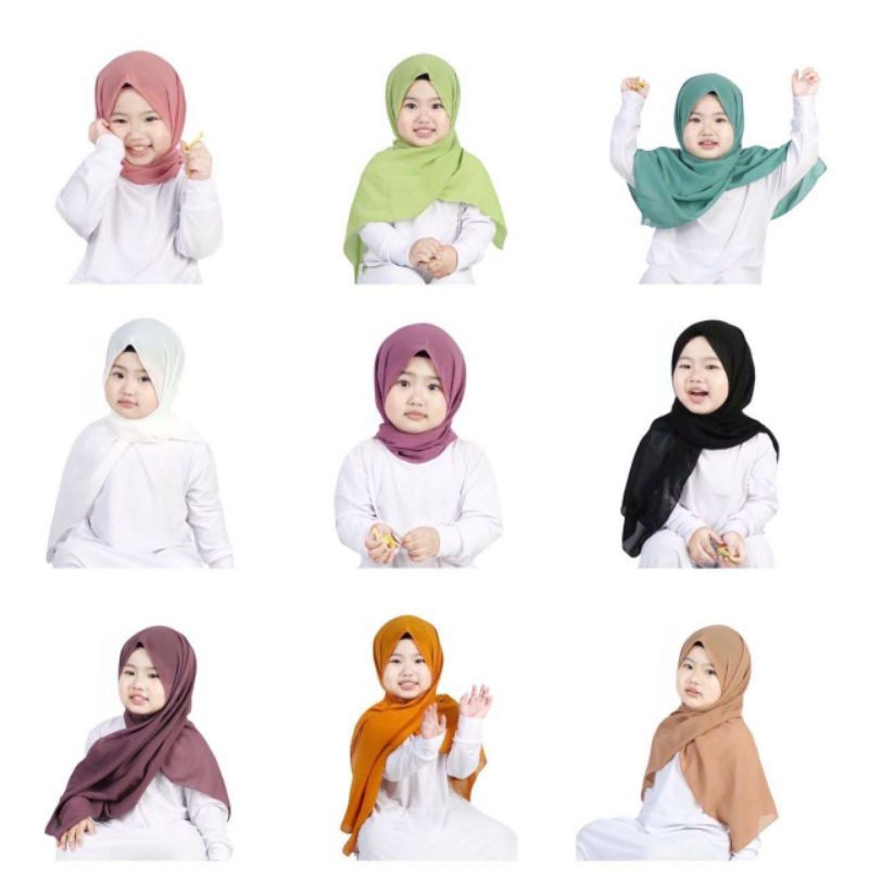 Children's Instant Pashmina/Children's Instant Pashmina/Girls' Instant ...