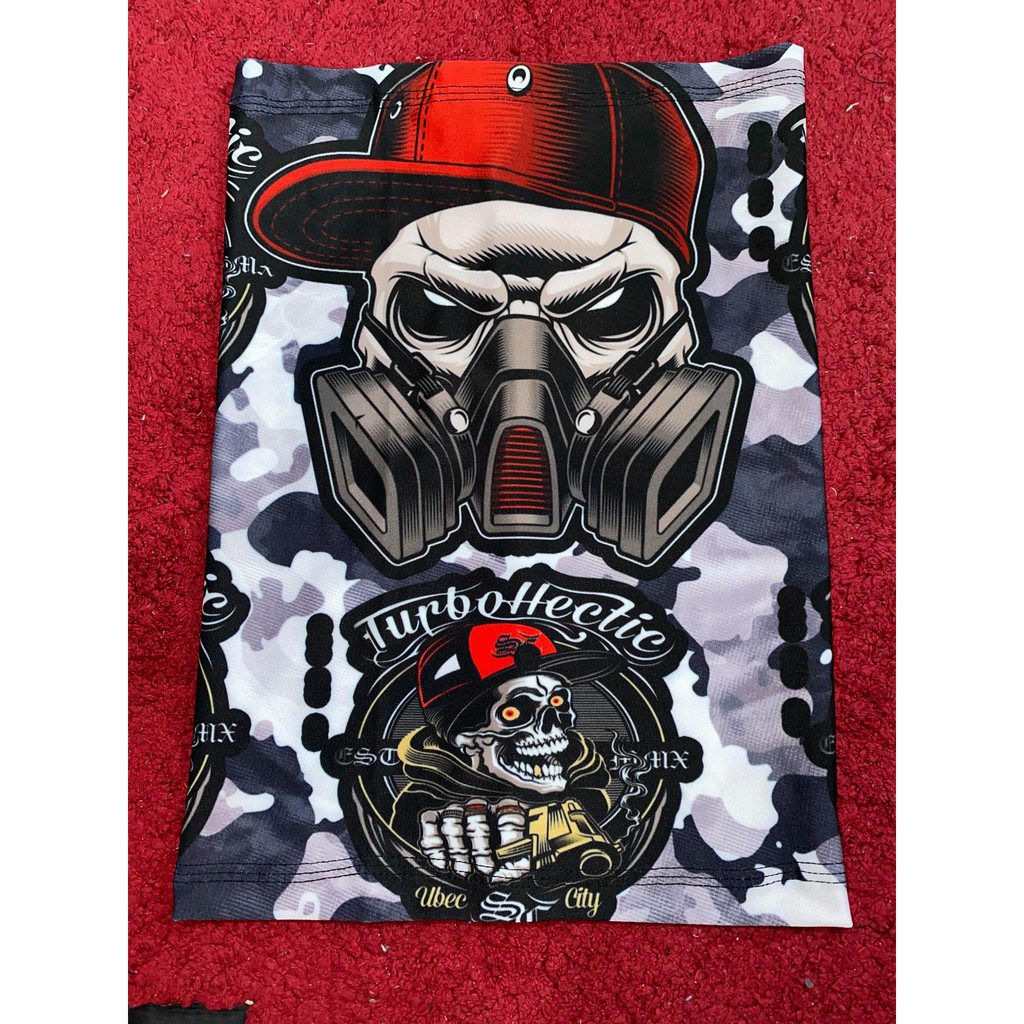 SKULL T01 tube mask half mask bandana nylon spandex motor riding ...