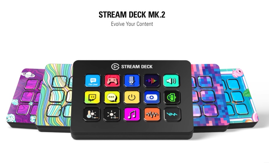 ELGATO Stream Deck MK.2 Studio Controller, 15 macro keys, trigger ...