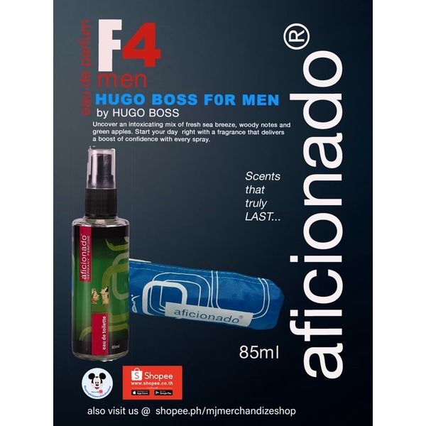 Aficionado Perfume 85ml (F4 Hugo Boss for Men) | Shopee Philippines