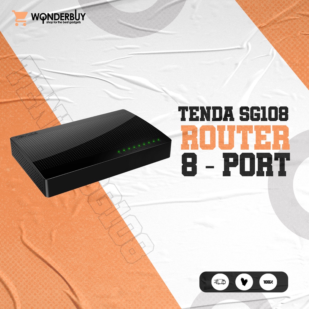Tenda SG108 8-Port Gigabit Desktop Switch | Shopee Philippines