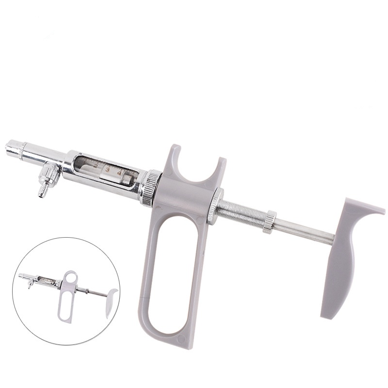 2/5ml Animal Continuous Syringe Veterinary Injection Feeding On Cattle ...