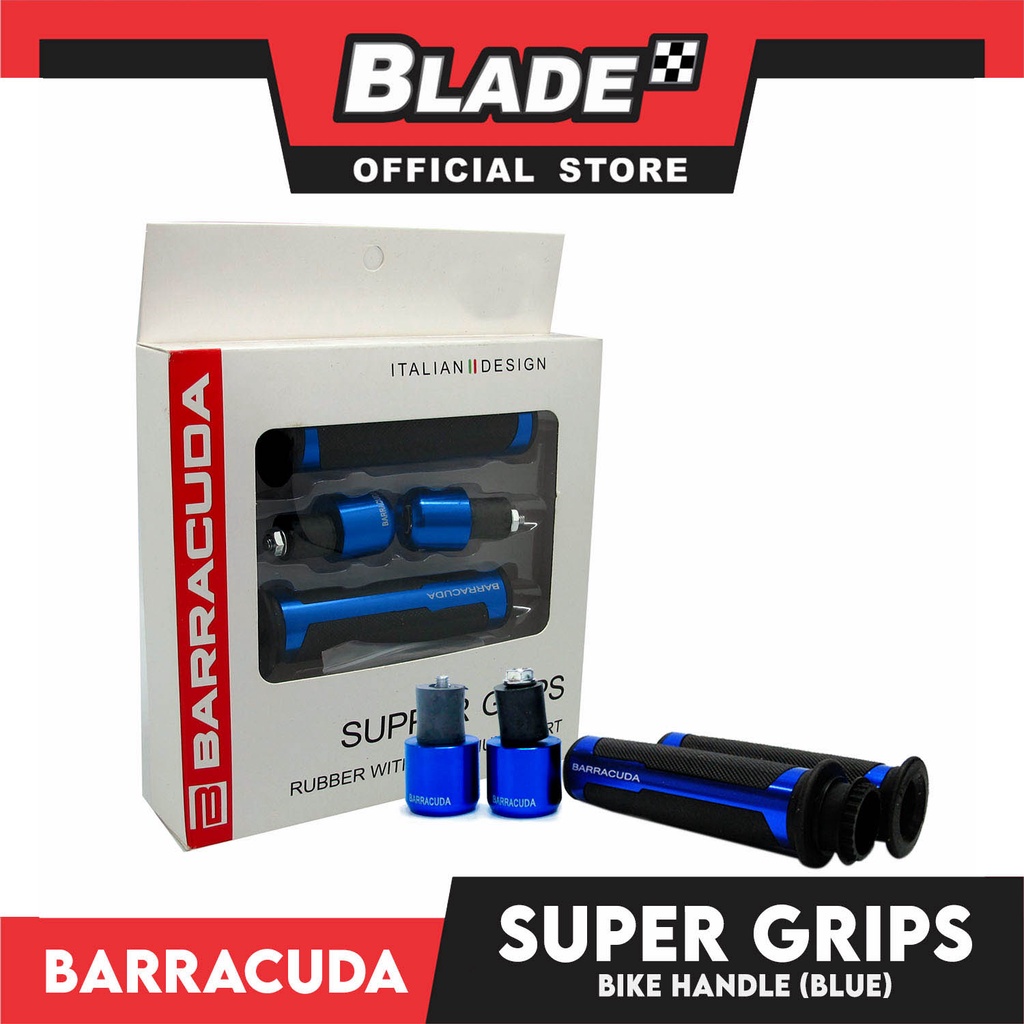Barracuda Motorcycle Handle Supper Grips (Blue) | Shopee Philippines