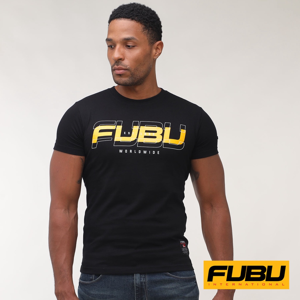 Fubu Round Neck Muscle Fit FBT01B-2935 (Black) | Shopee Philippines