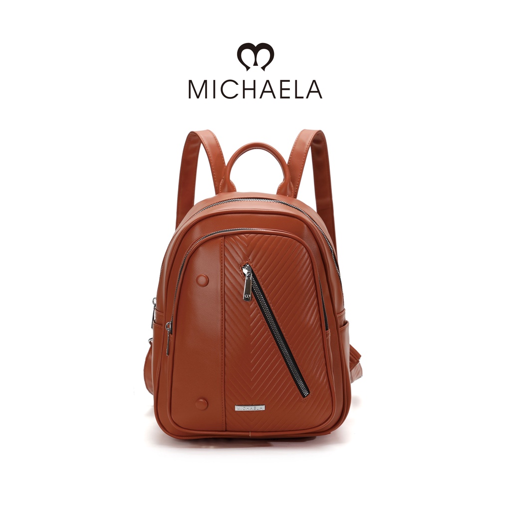 MICHAELA College Backpack for Women Irregular Front Zipper Travel ...