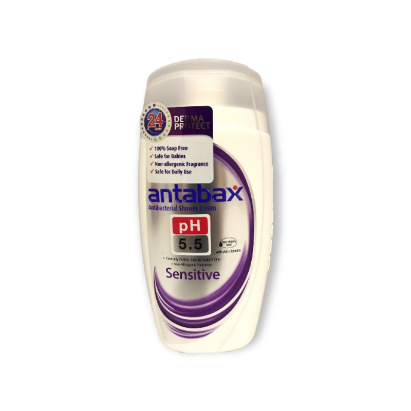 (Malaysia) Antabax Antibacterial Shower Cream. Sensitive. pH 5.5. 250 ...